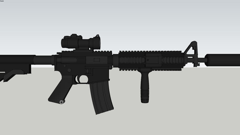 Modified M16A3 Assault Rifle | 3D Warehouse