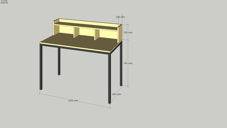study table by kanikar | 3D Warehouse