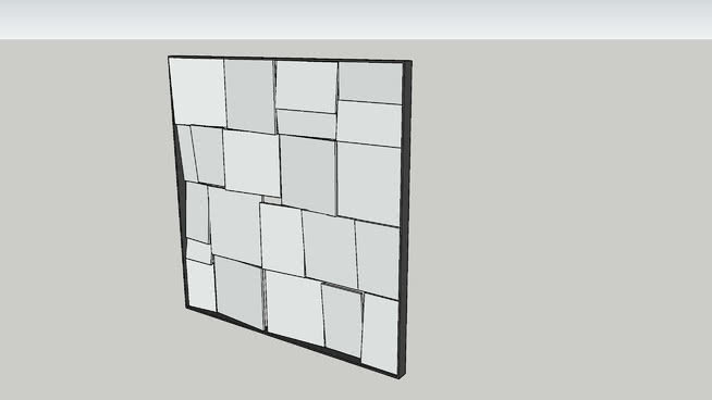 CB2 Perspective Wall mirror | 3D Warehouse