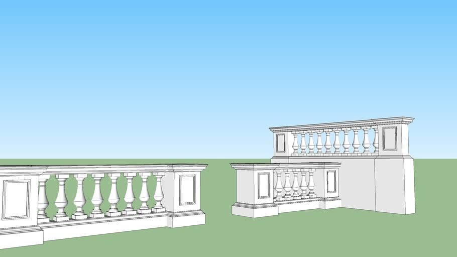Pagar Balustrade | 3D Warehouse