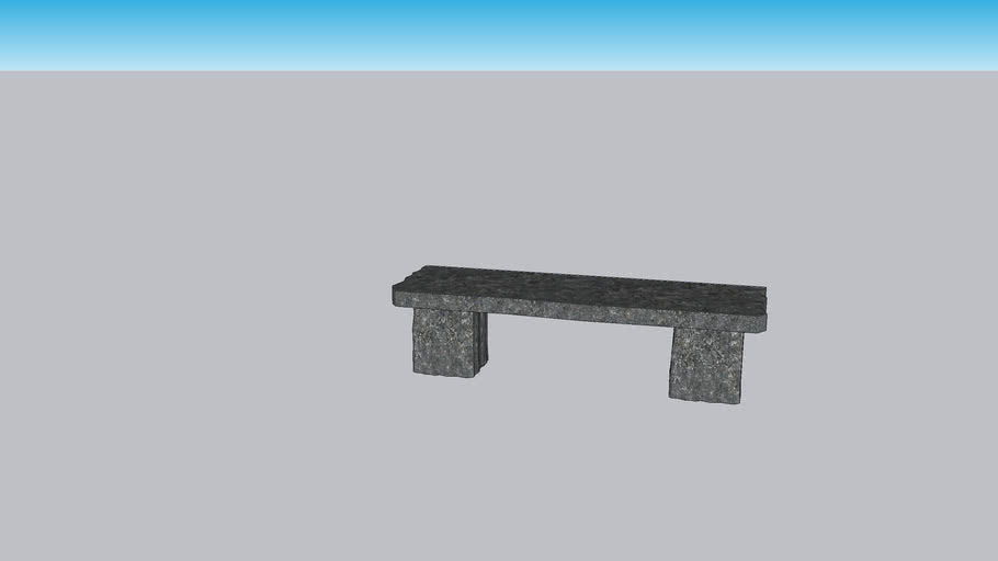 Natural Stone Bench | 3D Warehouse