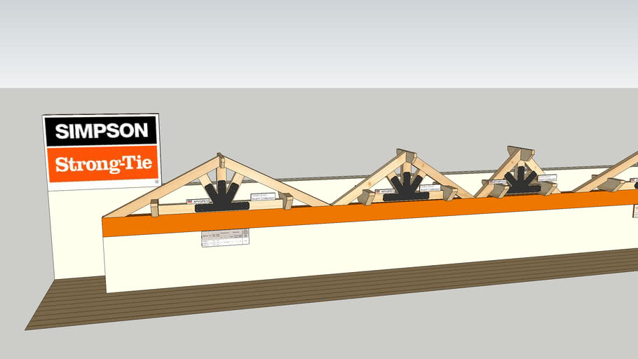 Simpson Strong-Tie Timber Truss Decorative Gable Plates | 3D Warehouse