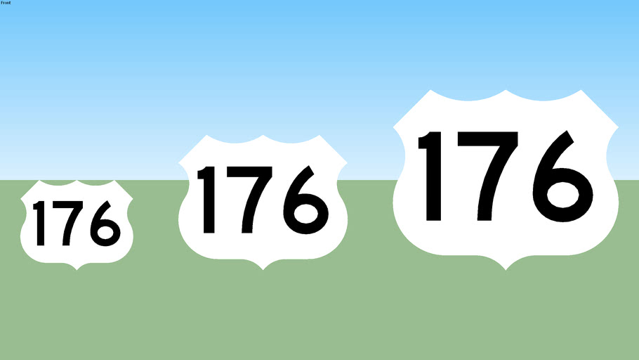U.S. 176 Sign | 3D Warehouse