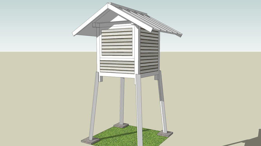 Instrument shelter 百葉箱 | 3D Warehouse