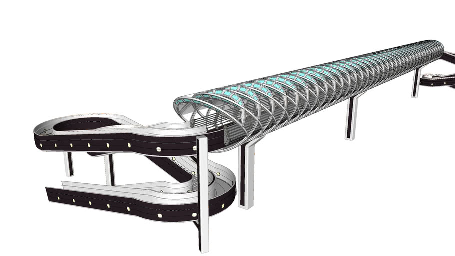 Overhead footbridge | 3D Warehouse