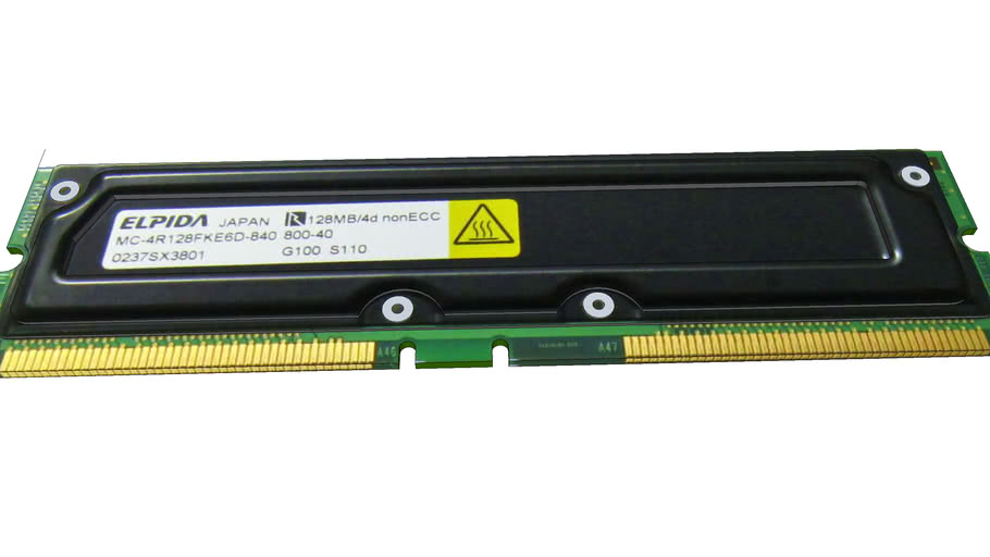 RIMM 184 pins | 3D Warehouse