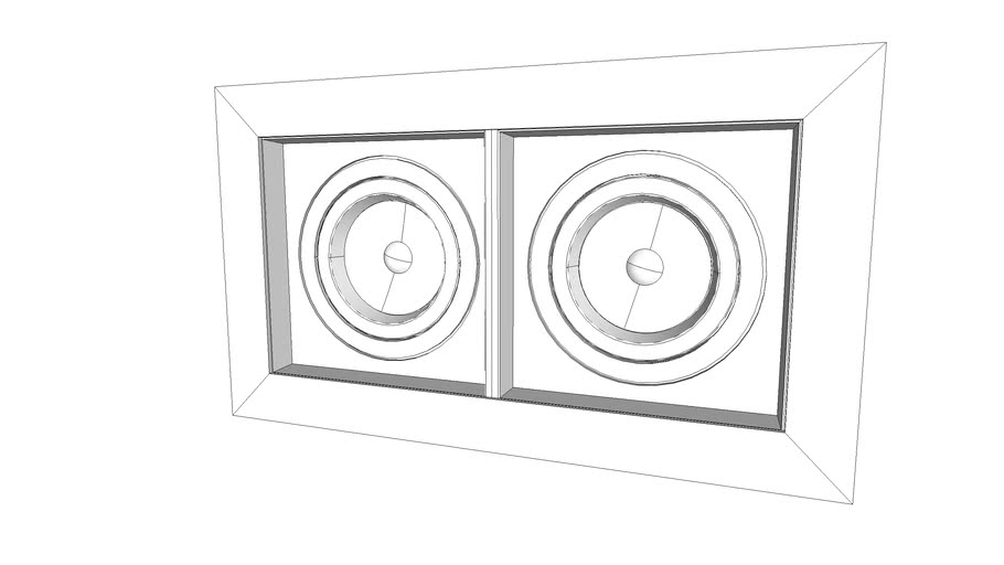 Spot de Embutir LED Quadra Duplo - 2x 6w / 30° | 3D Warehouse