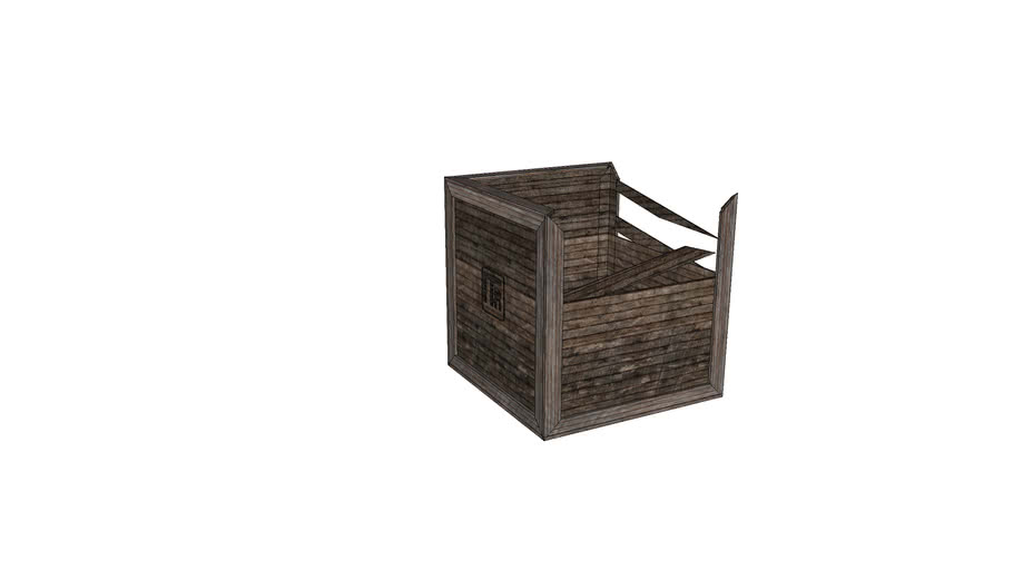 Old Broken Crate | 3D Warehouse