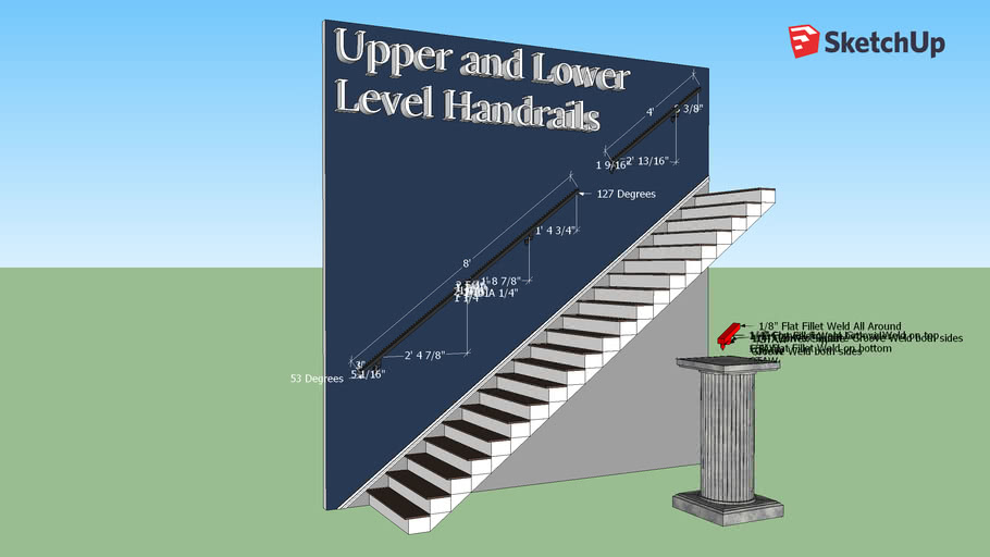 Staircase Handrails | 3D Warehouse