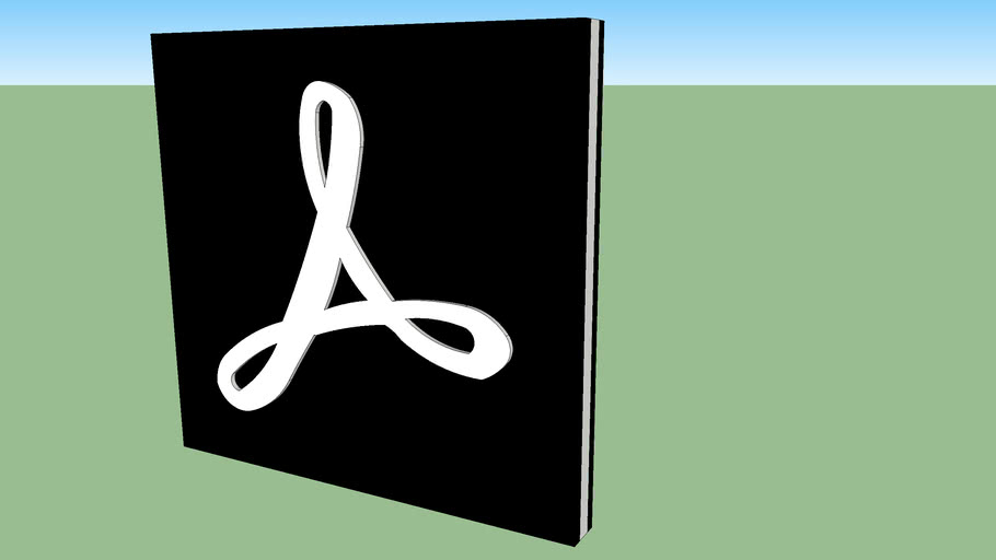 Adobe Acrobat icon 3D | 3D Warehouse