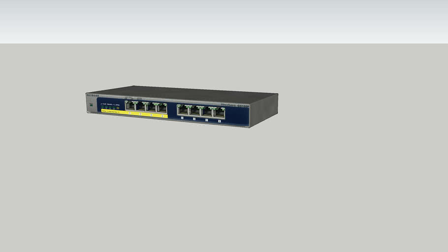 Switch PoE NetGear GS 108P | 3D Warehouse