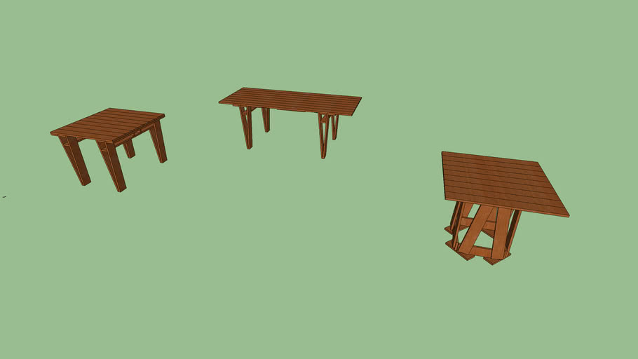enzo mari table | 3D Warehouse