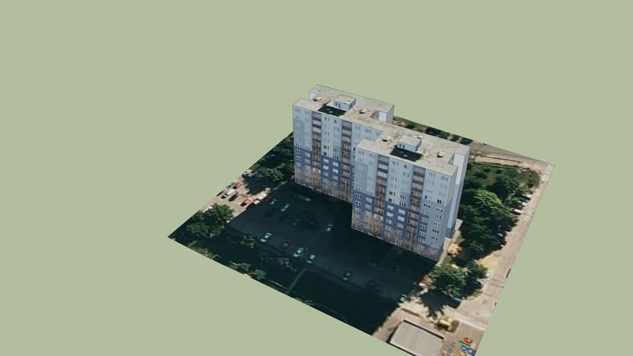 Renovated 10-story building | 3D Warehouse