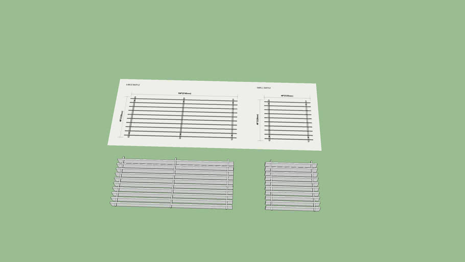 MDC Zintra 108' and 48' Baffles | 3D Warehouse