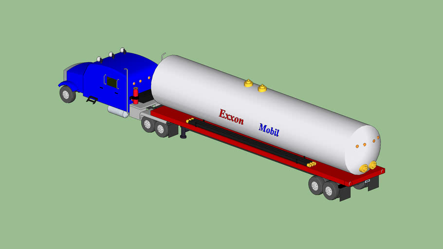 Exxon Mobil Fuel Truck | 3D Warehouse