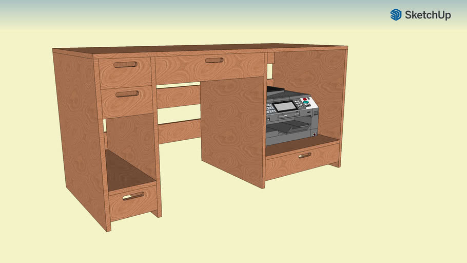 desk for A3 printer | 3D Warehouse