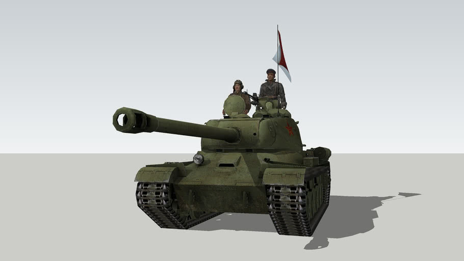 Chinese PVA IS-2 Heavy Tank - Korean War Set 01 | 3D Warehouse