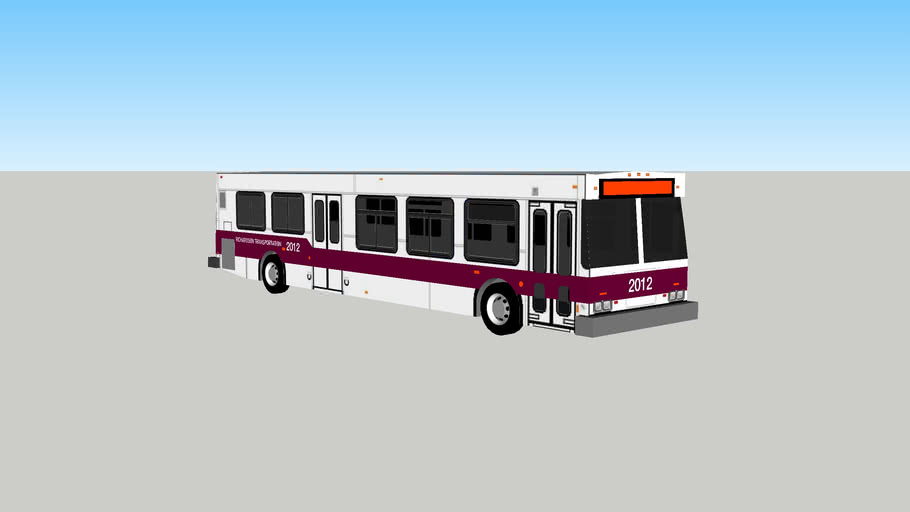 1997 New Flyer Industries D40LF Bus | 3D Warehouse