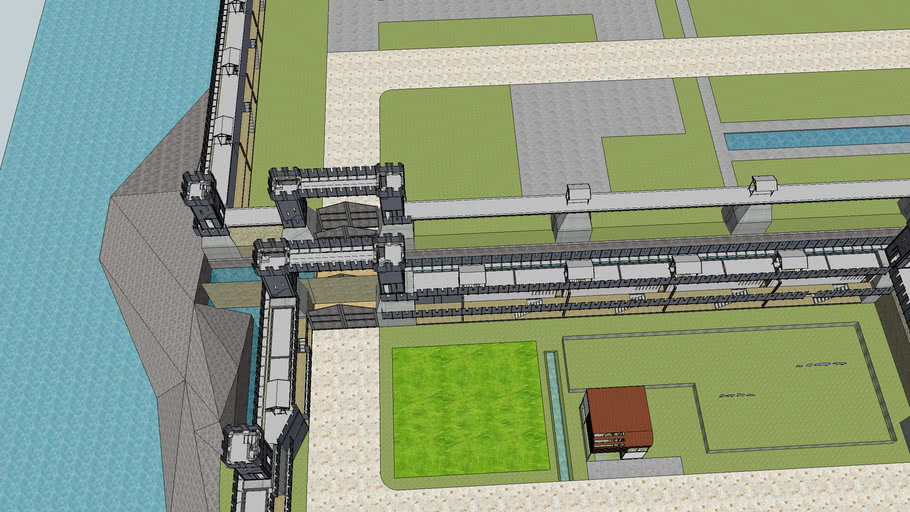 D Day Castle, container fortress | 3D Warehouse