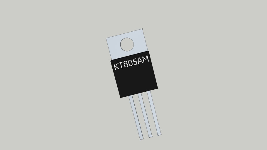 russian transistor KT805AM | 3D Warehouse