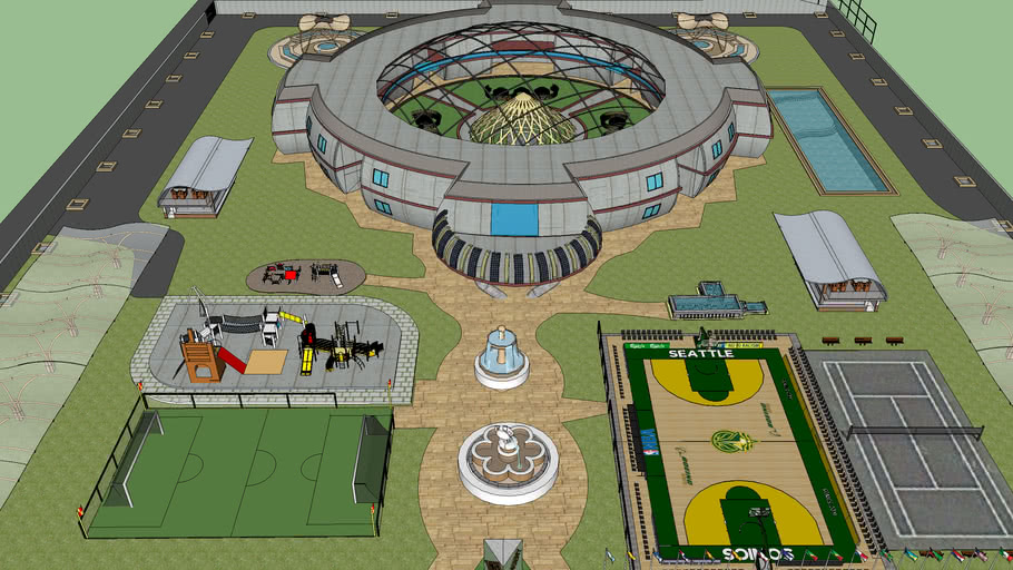 MODERN SCHOOL / FUTURISTIC SCHOOL | 3D Warehouse