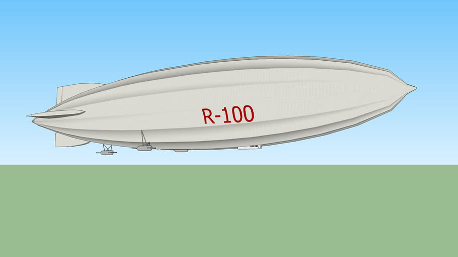 R-100 airship | 3D Warehouse