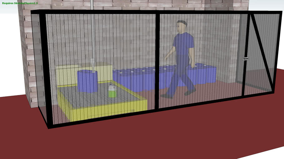 Chemical Storage Cage | 3D Warehouse