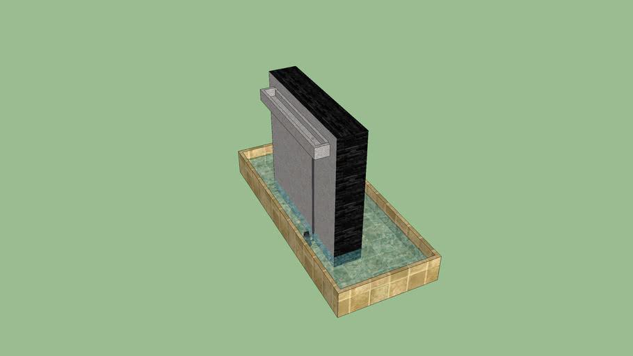 Waterfall Wall | 3D Warehouse