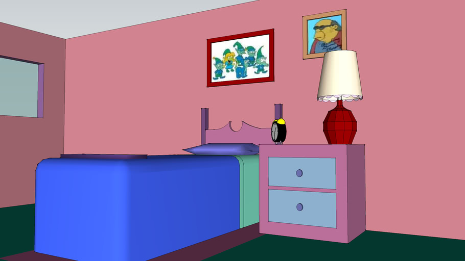 Simpsons House - Lisa's Bedroom | 3D Warehouse