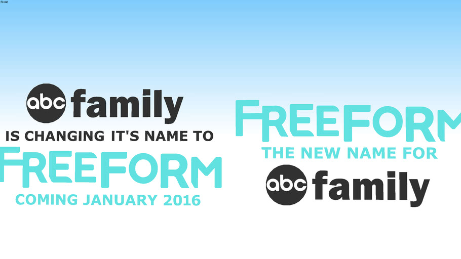 2 logos of Freeform | 3D Warehouse