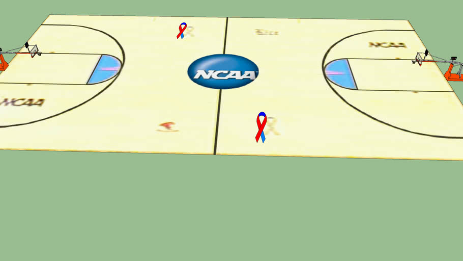 NCAA Football field regulation sized court for March Madness | 3D Warehouse