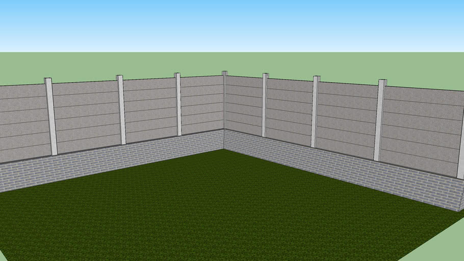 Fence Precast PAnel | 3D Warehouse