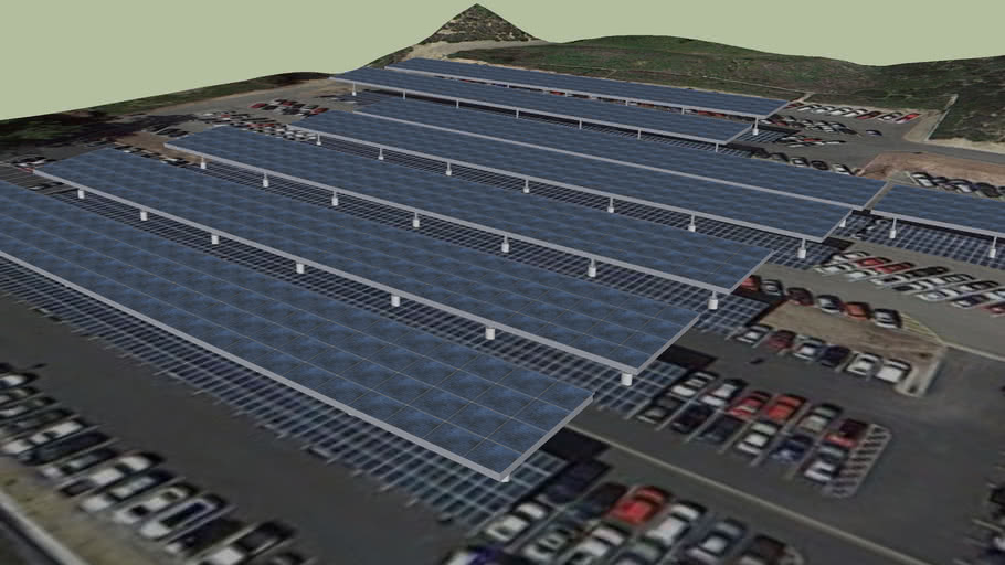 Cal Poly Pomona Lot M Solar Panels | 3D Warehouse
