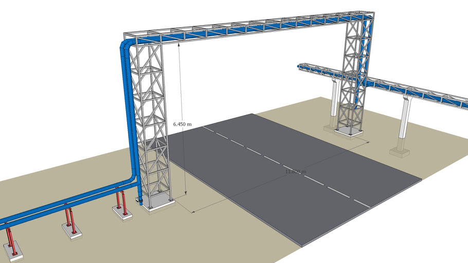 Pipe support 002 | 3D Warehouse