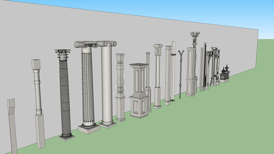 Pillar set_支柱 | 3D Warehouse