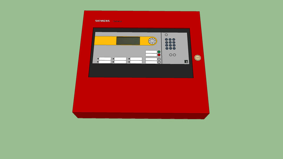 Siemens Cerberus Pro FC901 fire alarm control panel | 3D Warehouse