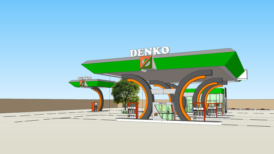 Denko Gas Station | 3D Warehouse