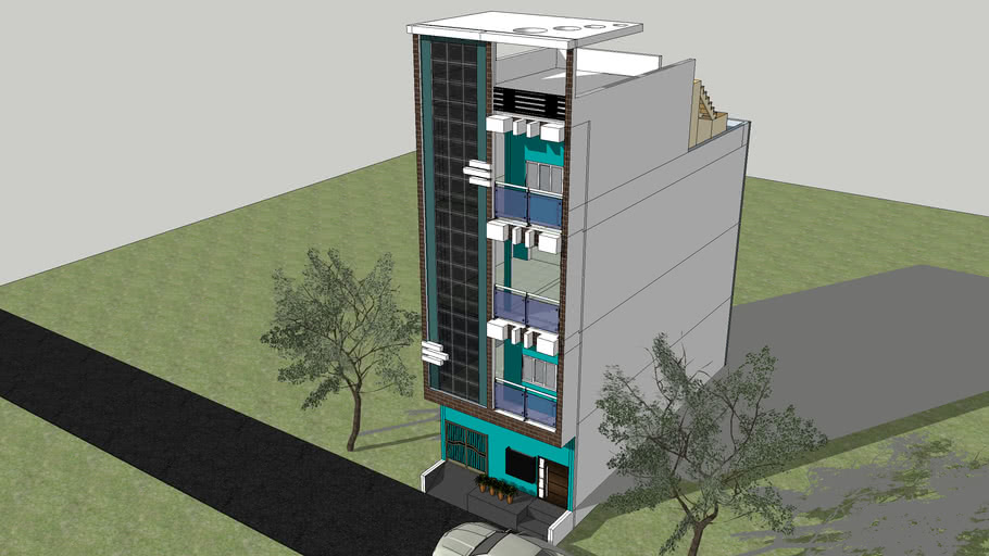 4 floor residential building | 3D Warehouse