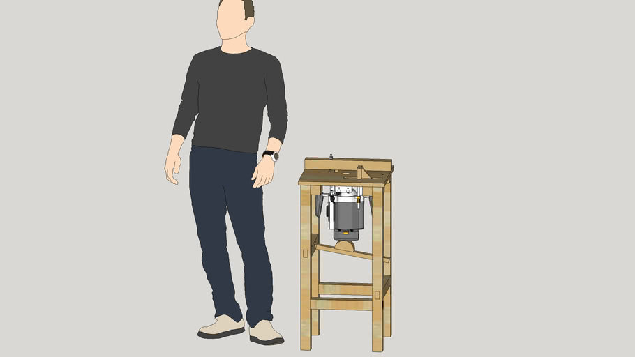 Vertical router table with lift | 3D Warehouse