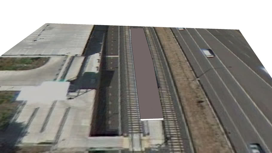 portland max green line clackamas platform base model | 3D Warehouse