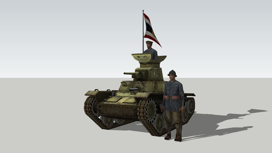 WW2 Royal Thailand Army Type 83 Light Tank 01 | 3D Warehouse