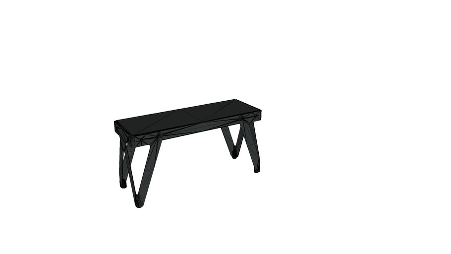 Functionals Lloyd bench 90cm | 3D Warehouse