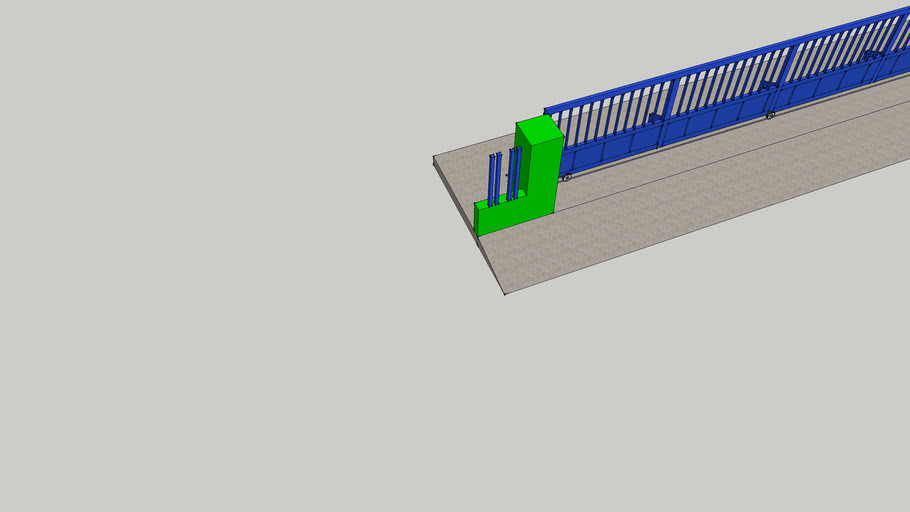 Pagar Sliding ( Fence Main Gate ) | 3D Warehouse