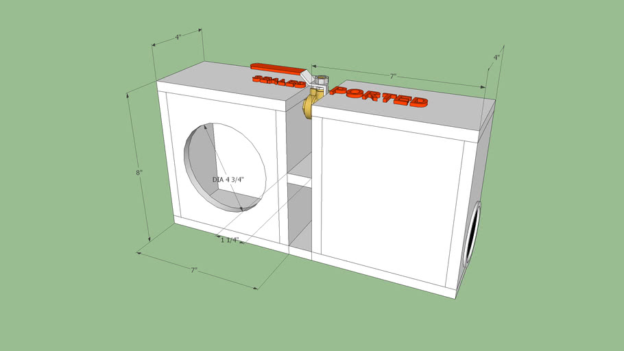 New Subwoofer Box Design! | 3D Warehouse