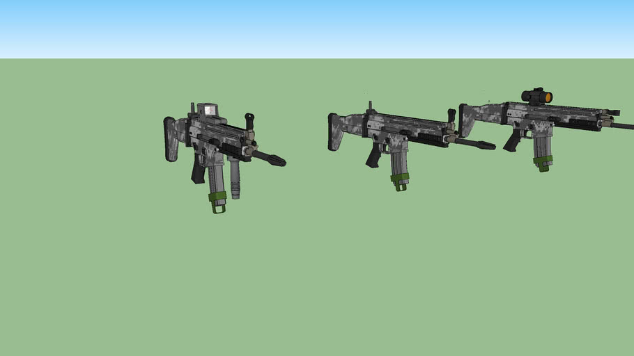 3 SCAR-L with differnt attachments. PLEASE PLEASE RATE] | 3D Warehouse
