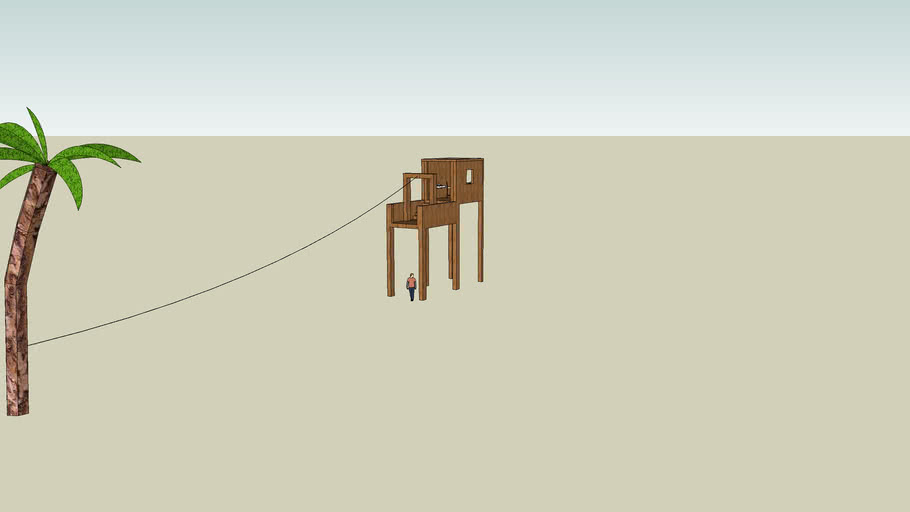 Treehouse With Zipline | 3D Warehouse