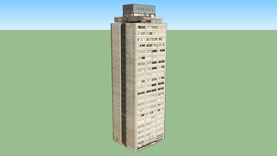Torre Veracruz, Nonoalco Tlatelolco, Ciudad de México, DF, México | 3D Warehouse