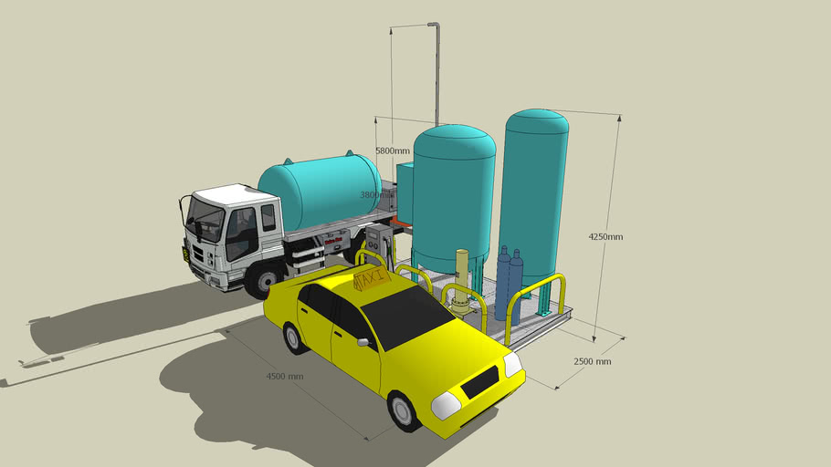 Simple filling stations | 3D Warehouse