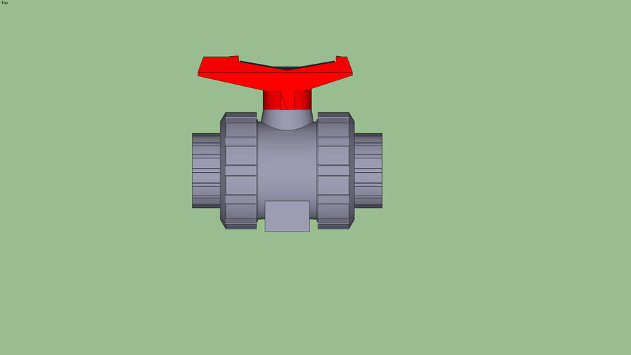 1.5inch true union SCH80 ball valve | 3D Warehouse