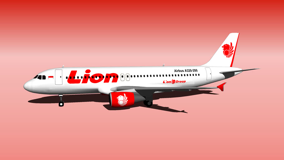 Lion Air Airbus A320-200 X 1 | 3D Warehouse